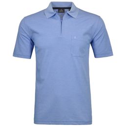 Poloshirt Ragman Gr. 6XL, blau (blau, 718), Herren, 70% Baumwolle 30% Polyester, Shirts