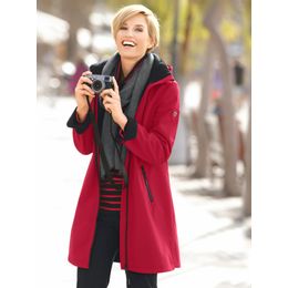 WITT Damen Softshelljacke mit Gummizug im R&uuml;cken, rot, Gr&ouml;&szlig;e 36
