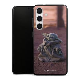 DeinDesign Galaxy S24 Handy Slim Case extra d&uuml;nn Silikon Handyh&uuml;lle schwarz H&uuml;lle The Child Star Wars Baby Yoda Silikon Slim Case