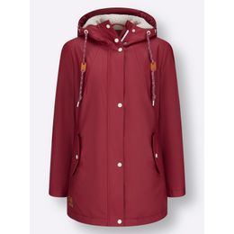 WITT Damen Jacke mit Teddy-Futter, dunkelrot, Gr&ouml;&szlig;e 52