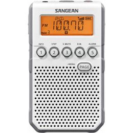 Sangean dt-800 white digital radio pocket am fm mit rds lcd display wiederaufladbare batterie