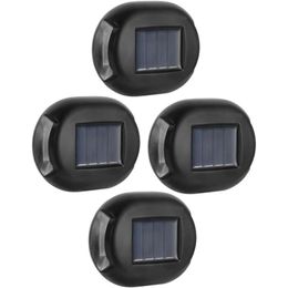 4 Stück Solar-Wandleuchte, Außenwandleuchte, Außenwandleuchte, Außenwandleuchten, Solar-Wand-Nachtlampe, Wandrinnenlampe