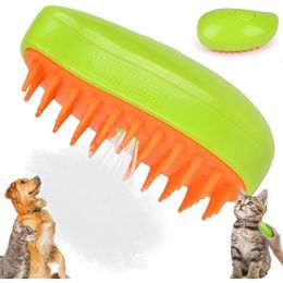 Bluedeer - Steamy Cat Brush, 3-in-1-Dampfbürste für Katzen Katzenbürste mit Dampf Hundebürste Haustierbürste Haustier Bürsten Selbstreinigende