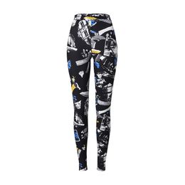 Moschino Jeans Leggings Damen Gr&ouml;&szlig;e S royalblau / anthrazit / schwarz / wei&szlig;
