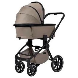 Babywelt Kombi-Kinderwagen MOON "Resea+", braun (mud), Baby, Polyester, Kinderwagen, mit Sportsitz