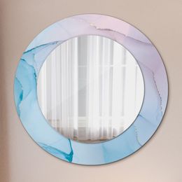 Spiegel - Mirror zum Wandspiegel Schlafzimmer – Schminkspiegel- modern marmor textur- Ø60cm