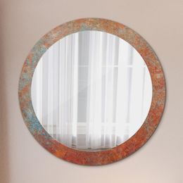 Spiegel - Mirror zum Wandspiegel Schlafzimmer – Schminkspiegel- rostig Metall- Ø80cm