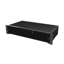 EFB Elektronik Spleißbox ausziehbar 2HE ohne Frontblende unbestückt schwarz (VSB2HE-A-SW)