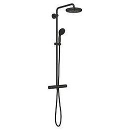 Grohe Vitalio Start 210 Duschsystem 268042430 schwarz matt, mit Thermostatarmatur