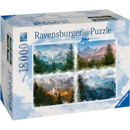 Puzzle Ravensburger "Märchenschloss in 4 Jahreszeiten", bunt, Puzzles, Kinder, Motiv, Made in Germany