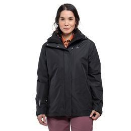 Schöffel 3-in-1-Funktionsjacke SCHÖFFEL "3in1 Jacket Style Okere WMS" Gr. 42, schwarz, Damen, Obermaterial: 100% Polyester, Jacken