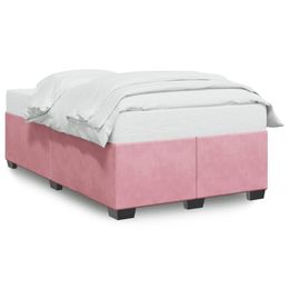 Bettgestell Rosa 120x200 cm Samt