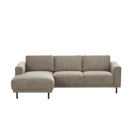 Höffner Ecksofa Polana ¦ braun ¦ Maße (cm): B: 238 H: 78 T: 142