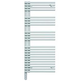 Zehnder Forma Asym Design-Elektroheizkörper ZF5A0250A400000 LFAER-120-050/DD, 1281 x 496, Inox Look