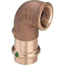 Viega Sanpress Winkel 299422 54 mm x Rp 2, 90°, Rotguss oder Siliziumbronze, SC-Contur