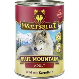 Wolfsblut Blue Mountain Adult Nassfutter- Wild mit Kartoffel 395 g Adult Nassfutter Hunde