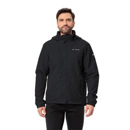 Fahrradjacke Vaude "MEN'S ESCAPE BIKE WARM JACKET", Gr. XL, schwarz, Web, Obermaterial: 100% Polyester, unifarben, sportlich, hoch geschlossener Ausschnitt, Langarm eingesetzt eingefasste Kante mit Klettverschluss, Jacken