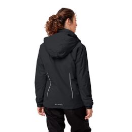 Fahrradjacke Vaude "WOMEN'S ESCAPE BIKE WARM JACKET", Gr. 36, schwarz, Web, Obermaterial: 100% Polyester, unifarben, sportlich, hoch geschlossener Ausschnitt, Jacken, Wasserdicht, winddicht und atmungsaktiv