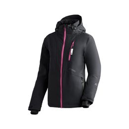 Skijacke Maier Sports "Straja", Damen, Gr. 20, schwarz, 100% Polyester, hoch geschlossener Ausschnitt, Jacken, Damen Winterjacke, wind/wasserdicht, 3 RV-Taschen und Kapuze