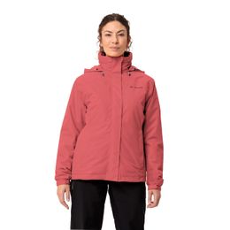 Fahrradjacke Vaude "WOMEN'S ESCAPE BIKE WARM JACKET", Gr. 36, rot (brick), Web, Obermaterial: 100% Polyester, unifarben, sportlich, hoch geschlossener Ausschnitt, Jacken, Wasserdicht, winddicht und atmungsaktiv