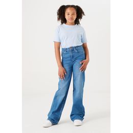 Weite Jeans Garcia "Annemay" Gr. 128, N-Gr, blau (med used), Mädchen, Denim/Jeans, Obermaterial: 99% Baumwolle, 1% Elasthan, Jeans, for GIRLS