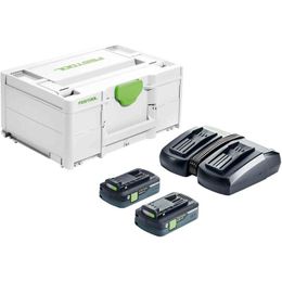 FESTOOL - Energie-Set sys 18V 2x4,0/TCL 6 duo, Akku Starter Set im Systainer