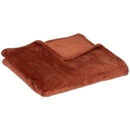 Plaid Ollis terracotta-pink - 125x150 cm Atmosphera Créateur D'intérieur