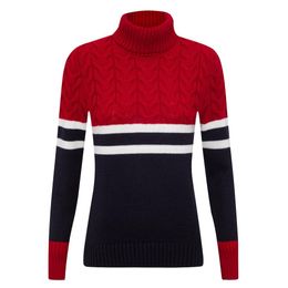 Williot Pullover Damen Gr&ouml;&szlig;e L navy / rot / wei&szlig;