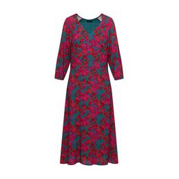Quiosque Kleid '4VS008' Damen Gr&ouml;&szlig;e 38 blau / pink / rot Winterkleid