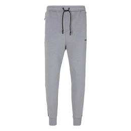 Jogginghose BOSS Green "Hadiko 1" Gr. XXXL, N-Gr, beige (schwarz beige251), Herren, Web, Obermaterial: 95% Baumwolle, 5% Elasthan, unifarben, Hosen, mit seitlichen Kontraststreifen