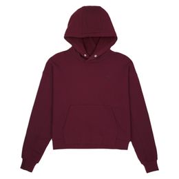 Kapuzensweatshirt Converse "WOMEN'S Converse POLAR FLEECE OVERSIZED HOODIE" Gr. L (40), deep bordeaux, Damen, Jersey, Obermaterial: 100% Baumwolle, unifarben, Sweatshirts