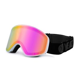 YEAZ Magnet-Ski-Snowboardbrille pink verspiegelt/wei&szlig; APEX