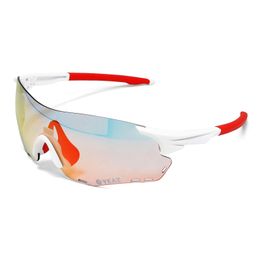 YEAZ Sport-Sonnenbrille wei&szlig;/rot SUNELATION