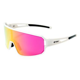 YEAZ Sport-Sonnenbrille Creme White/Pink SUNWAVE
