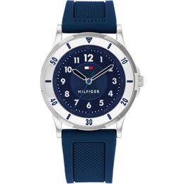 Quarzuhr Tommy Hilfiger "KIDS", blau, Armbanduhren, Kinder, Kinderuhr, Armbanduhr, Jungen, Mädchen, Schulanfang, Geschenkidee