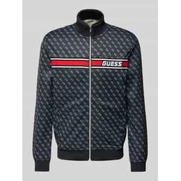 Guess Sweatjacke mit Label-Stitching Modell 'KORBIN'