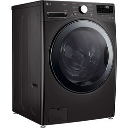 LG Waschmaschine "F0WVT202B", B (A-G), Waschmaschinen, schwarz (schwarz steel)B:70cm H:99cm T:83cm