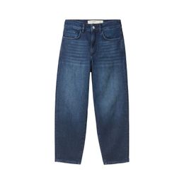 Tom Tailor Damen Barrel Leg Jeans, blau, Uni, Gr. 26/28