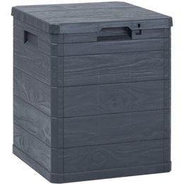 Garten-Aufbewahrungsbox 90 l Anthrazit vidaXL