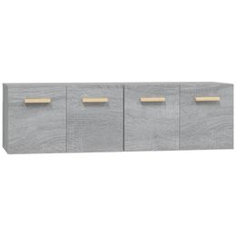 Wandschränke 2 Stk. Grau Sonoma 60x36,5x35 cm Holzwerkstoff vidaXL