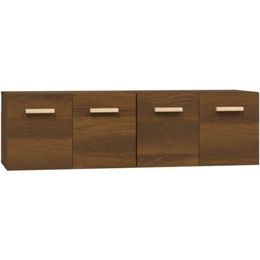 Wandschränke 2Stk Braun Eichen-Optik 60x36,5x35cm Holzwerkstoff vidaXL