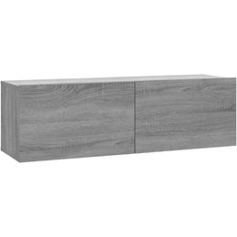 TV-Wandschrank Grau Sonoma 100x30x30 cm Holzwerkstoff vidaXL