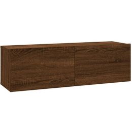 TV-Wandschrank Braun Eiche 100x30x30 cm Holzwerkstoff vidaXL