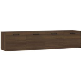 Wandschränke 2Stk Braun Eichen-Optik 60x36,5x35cm Holzwerkstoff vidaXL