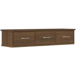 Wandschrank Braun Eichen-Optik 88x26x18,5 cm Holzwerkstoff vidaXL