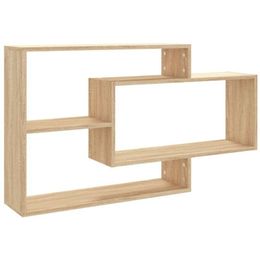 vidaXL - Wandregale Sonoma-Eiche 104x20x58,5 cm Holzwerkstoff