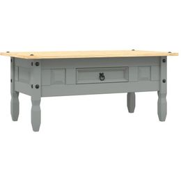 Couchtisch Mexiko-Stil Kiefernholz Grau 100x55x44 cm vidaXL