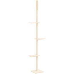 vidaXL - Kratzbaum Deckenhoch Creme 267,5-297,5 cm