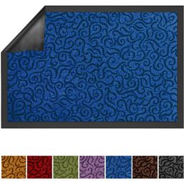 Karat - Sauberlaufmatten Brasil Blau 90 x 150 cm - Blau