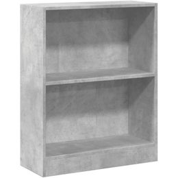 vidaXL - Bücherregal Betongrau 60x24x76 cm Holzwerkstoff